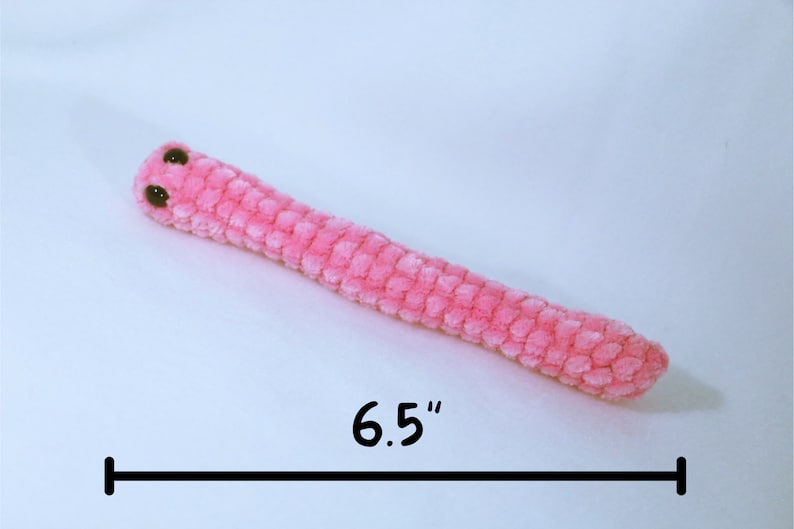 Posable Worm Plushie _______________ Mini Crochet Worm Doll - Etsy