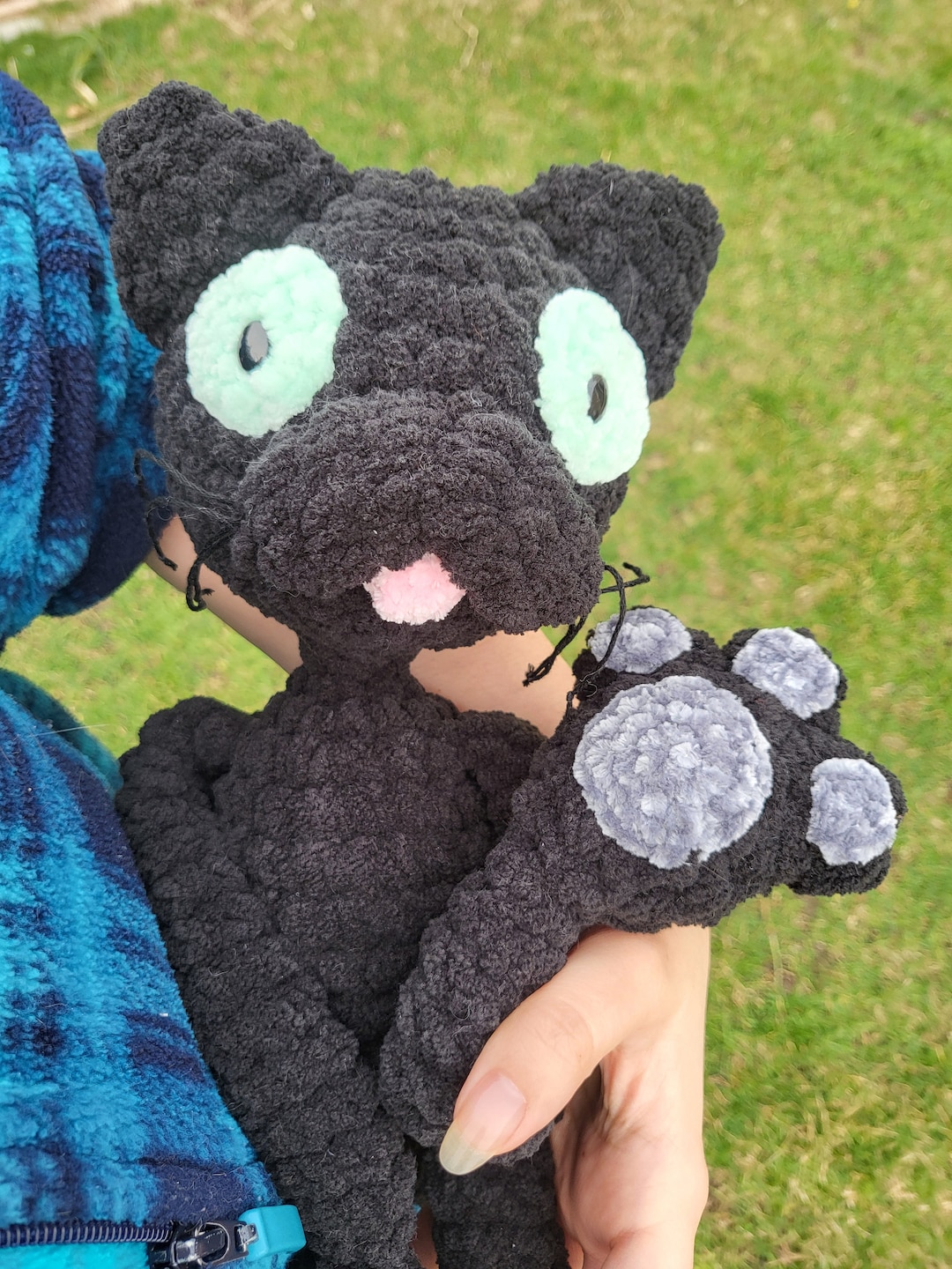 Beans the Floppy Cat Crochet Cat Large Plushie - Etsy