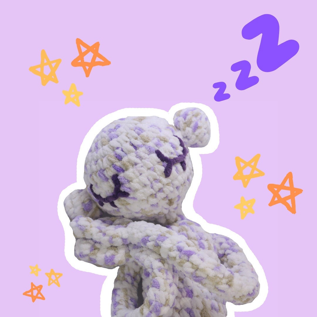 Jumbo Sleepy Plushie! _______________ Adorable Crochet Plushie, OOAK - Etsy