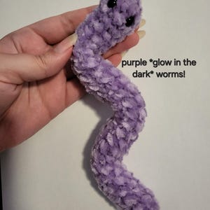Posable Worm Plushie _______________ Mini Crochet Worm Doll - Etsy