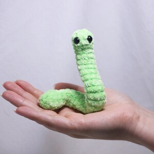 Posable Worm Plushie! _______________ Mini Crochet Worm Doll - Etsy