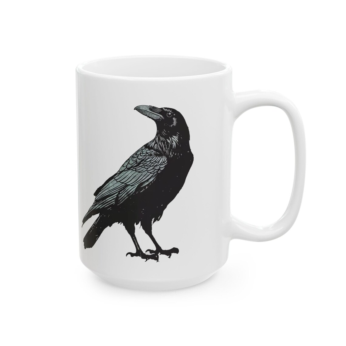 Crow Coffee Mug, Raven Gift, Black Bird Mug, Crow Mug, Bird Lover Gifts ...