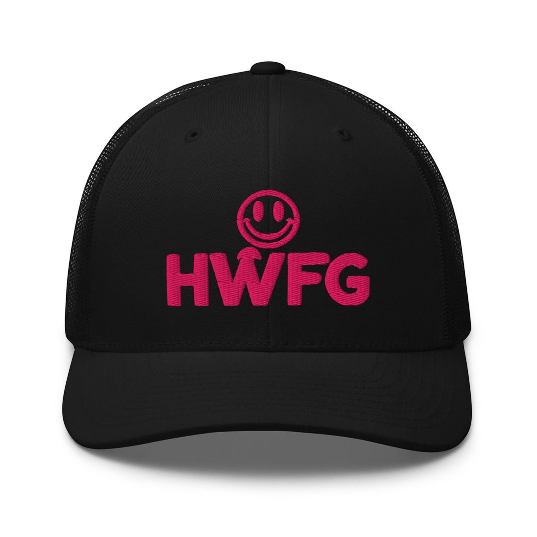 HWFG Smiley Face Rave Trucker Cap - Etsy