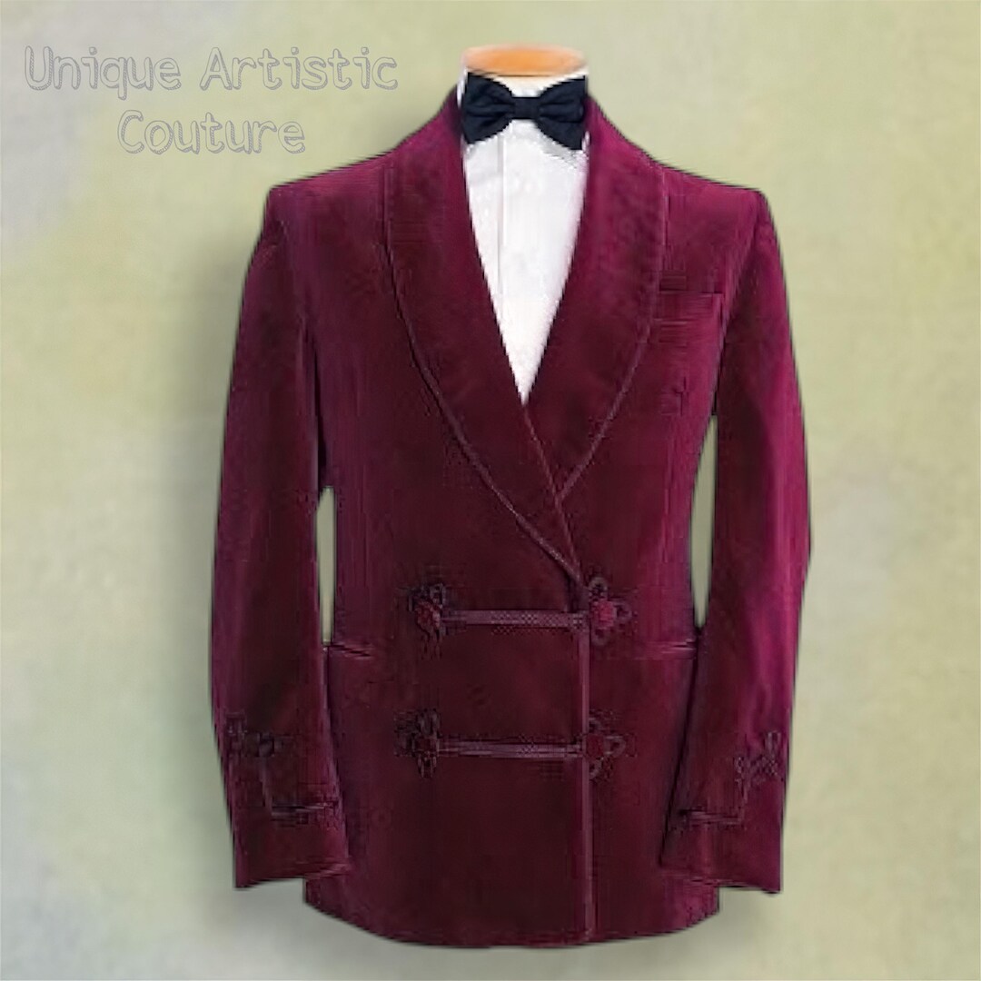 Smoking Jackets for Men Wedding Jacket Frog Closer Stylish Coat Men ...