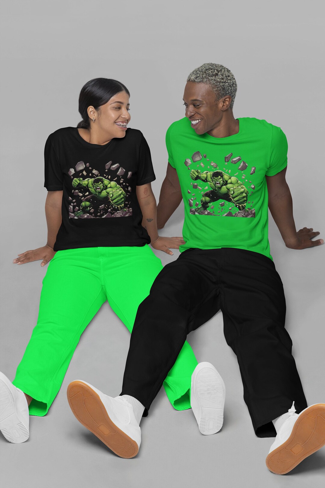 Hulk Smash Graphic T-shirt - Etsy