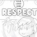 Respect Coloring Page - Etsy