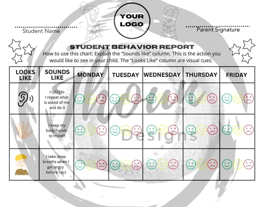 Ninja Behavior Chart for Teachers and Parents - Etsy