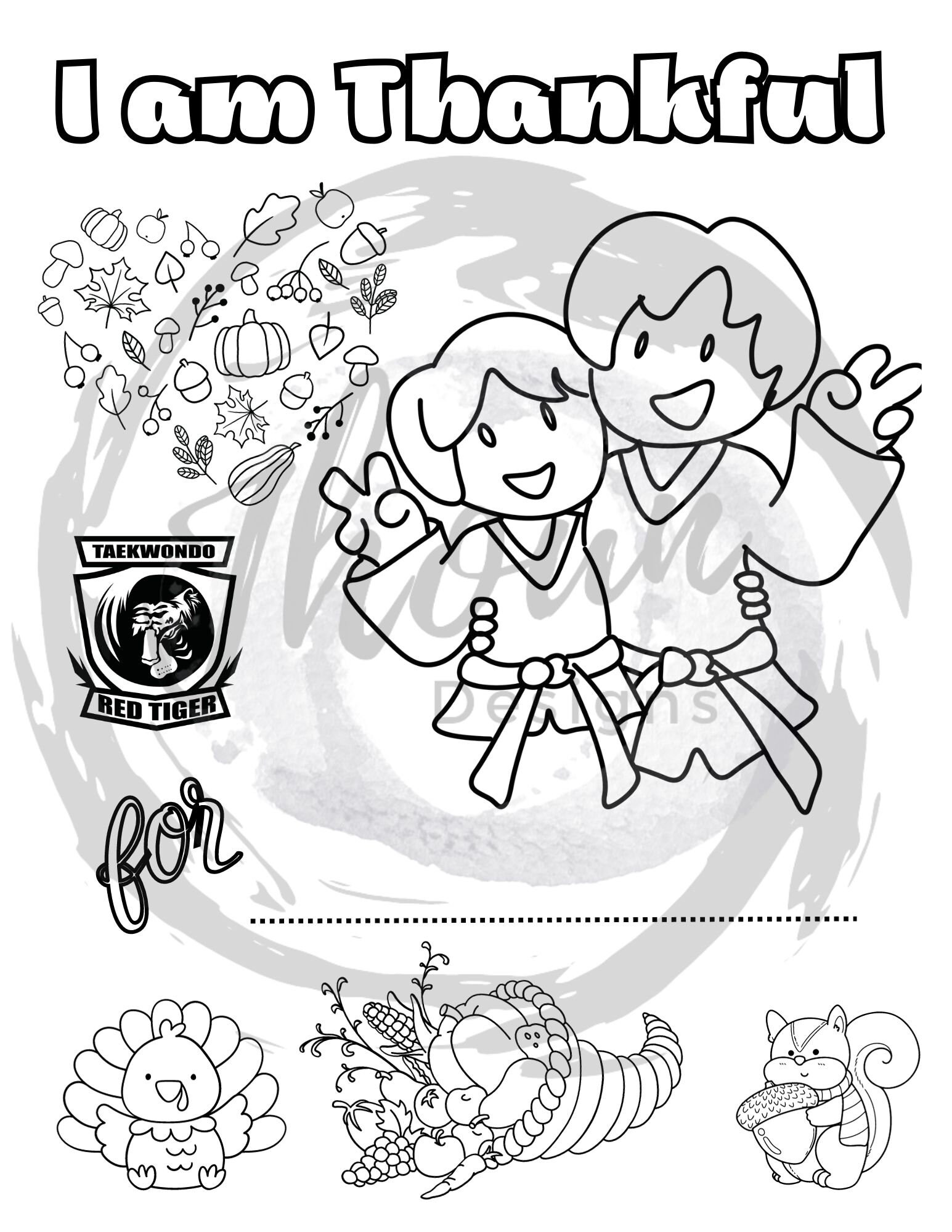Thanksgiving Ninja Coloring Sheet - Etsy