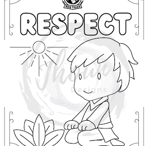 Respect Coloring Page - Etsy
