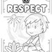 Respect Coloring Page - Etsy