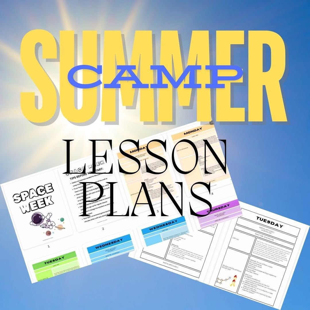 Space Week Summer Camp Lesson Plan - Etsy