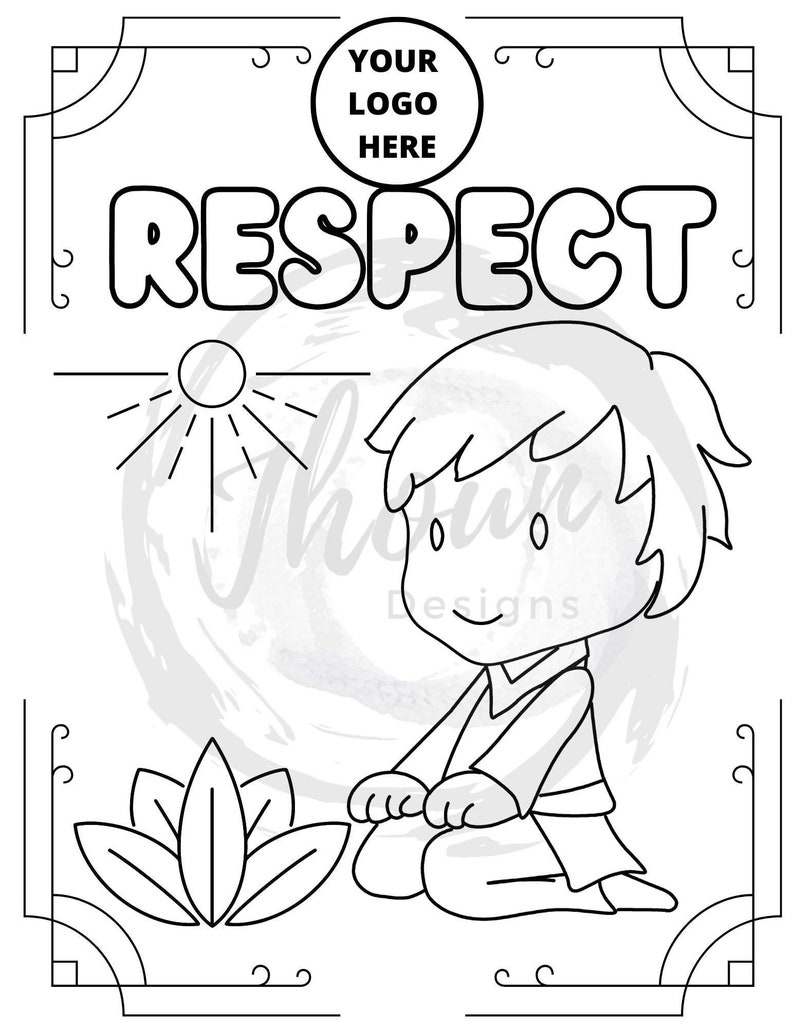 Respect Coloring Page - Etsy