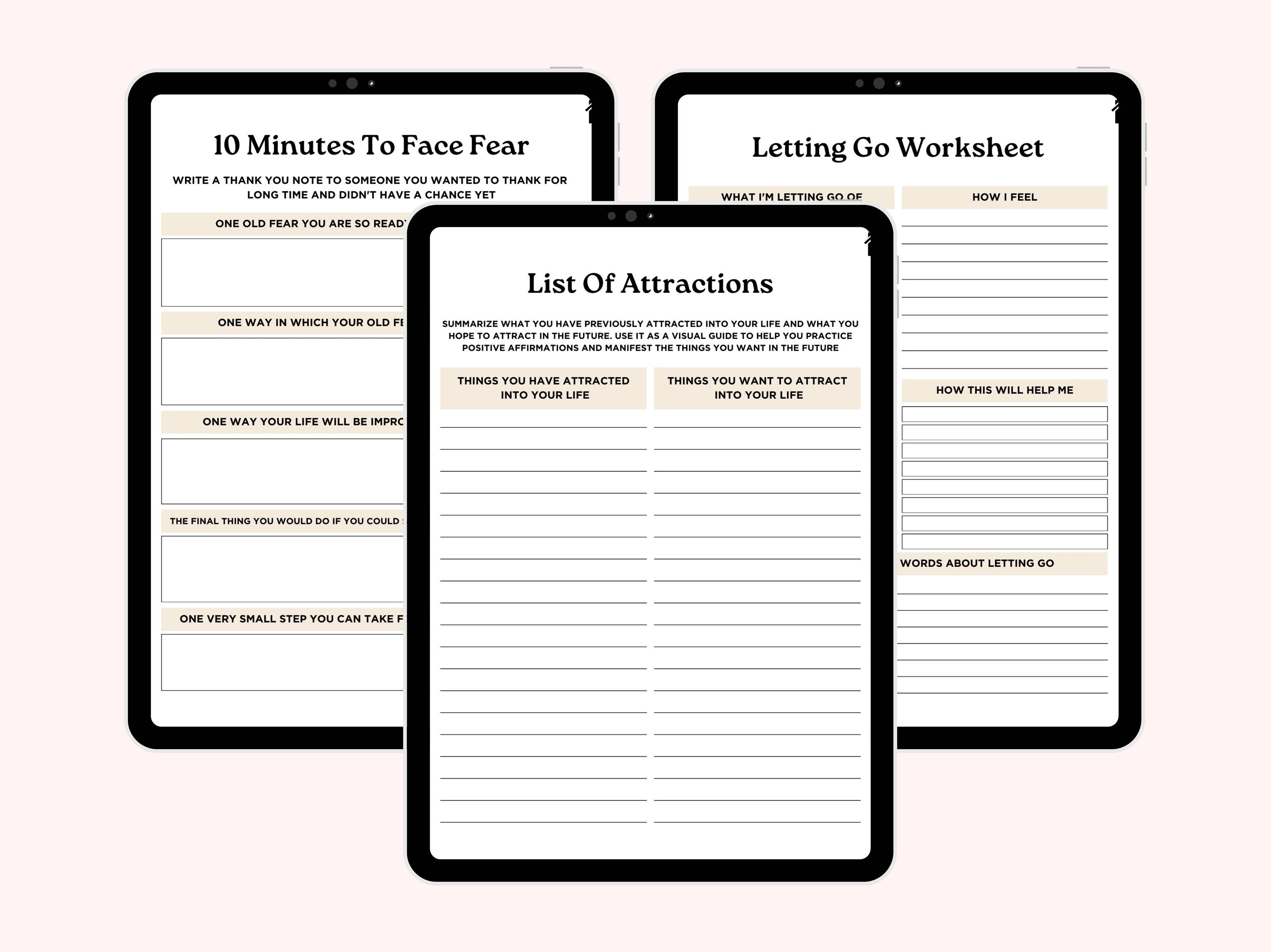 2025 Manifestation Journal | Yearly Intentions Visioning Workbook ...