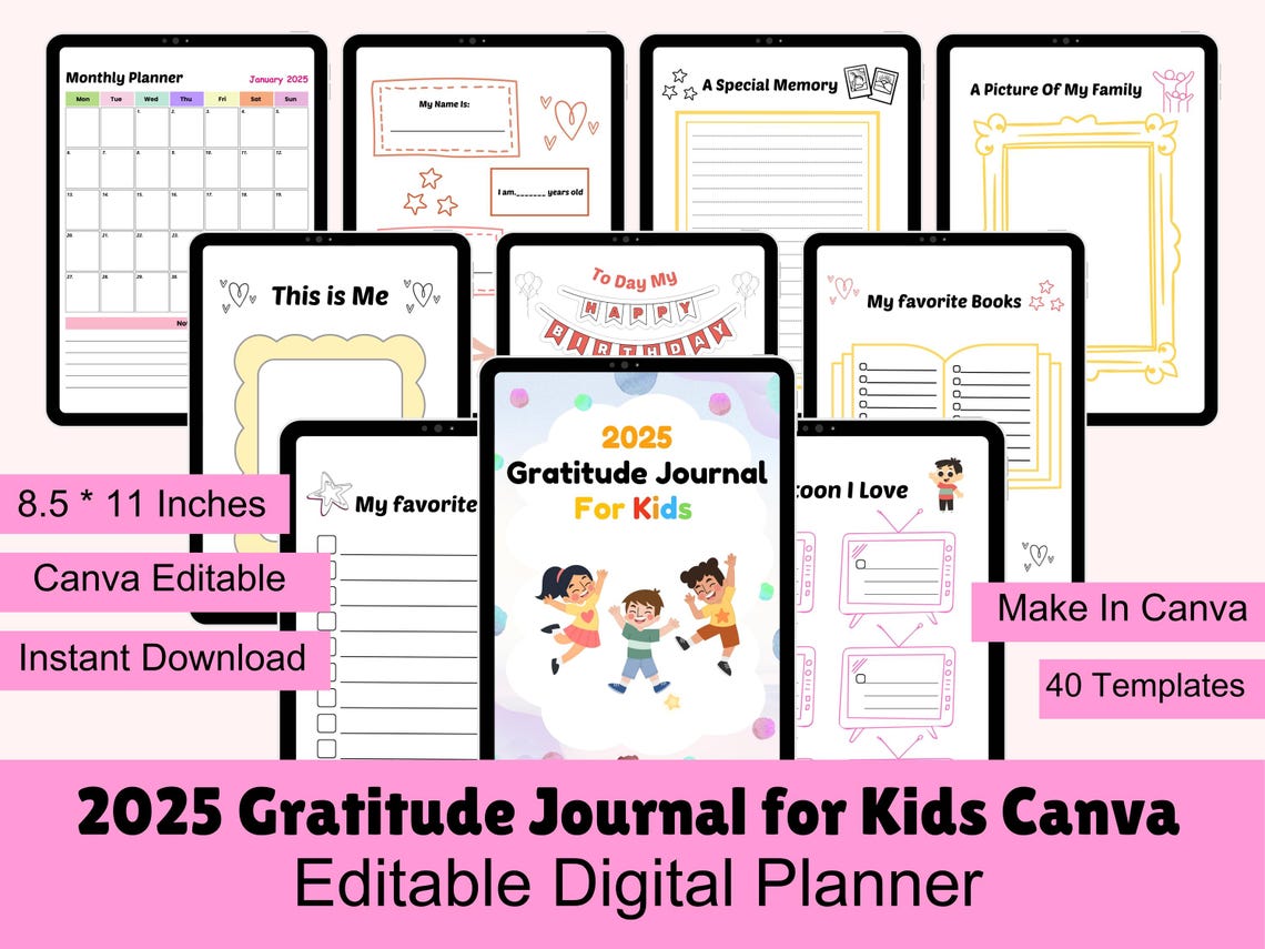 Gratitude Journal for Kids KDP Interior Daily Gratitude Journal for ...