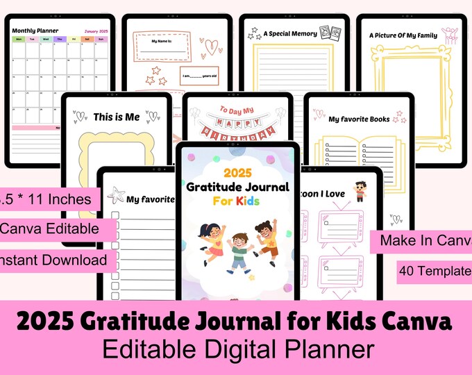 Gratitude Journal for Kids KDP Interior Daily Gratitude Journal for ...