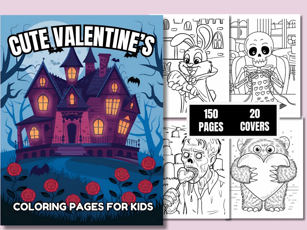 Valentine Coloring Pages Bold and Easy Valentine Color Book Cosy En ...