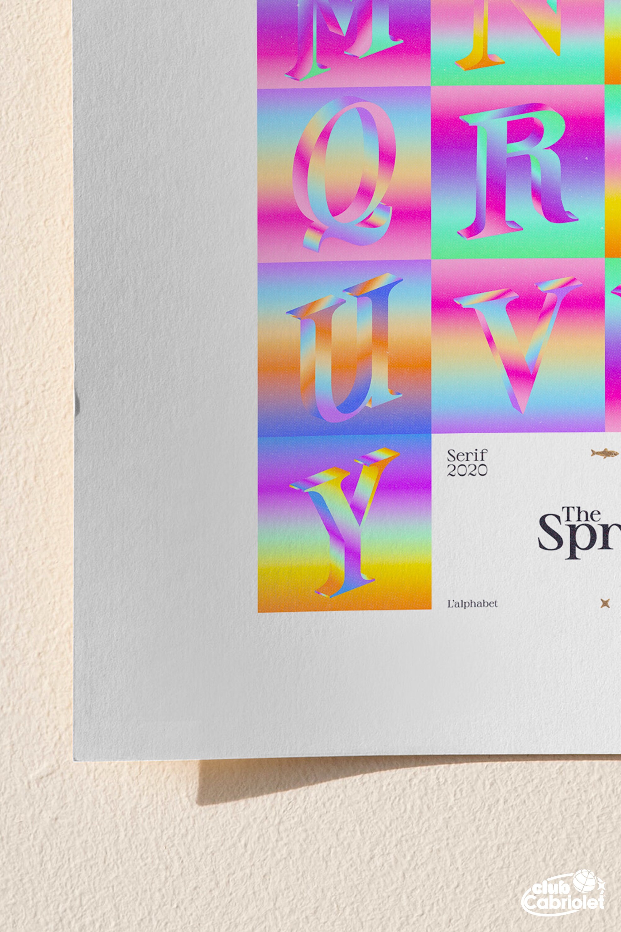 Alphabet Poster, ABC, Typography, Typeface, Gradient, Aesthetic ...