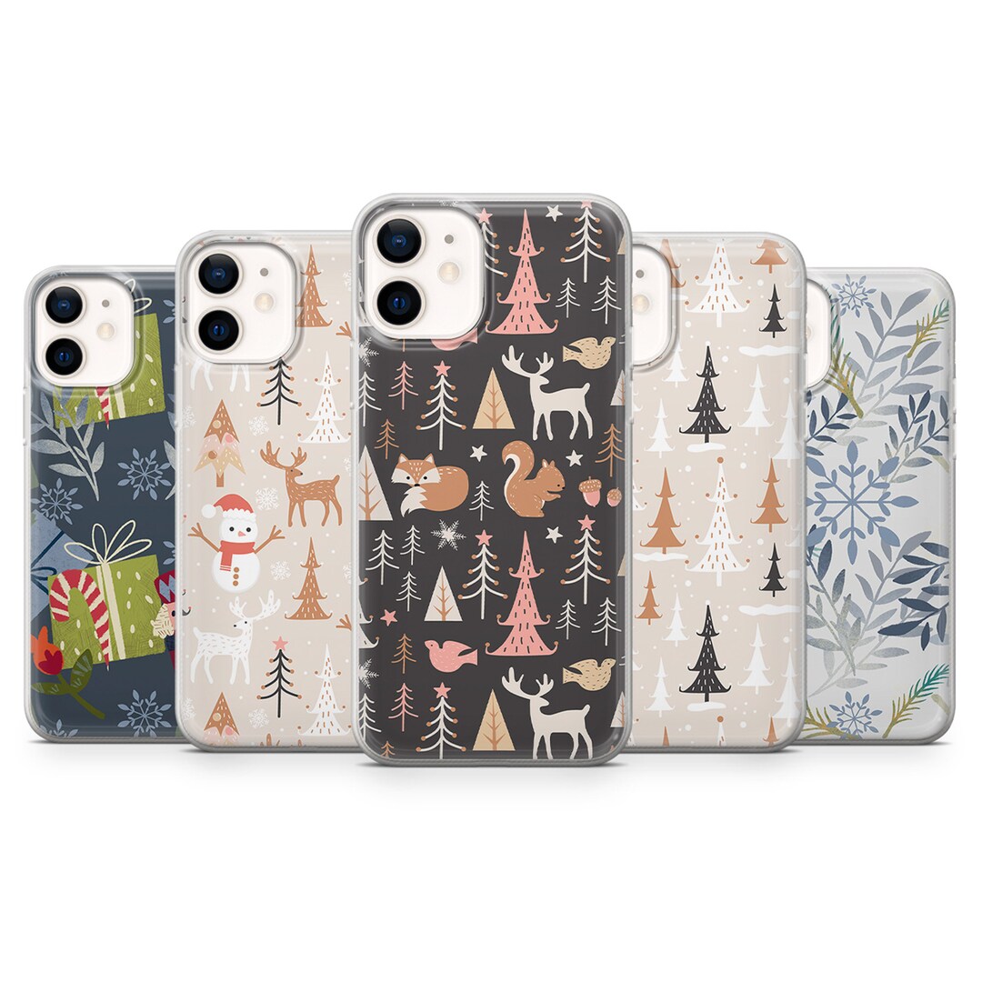Christmas Phone Case Cute Winter Xmas Cover Fit for iPhone 15 Pro Max ...