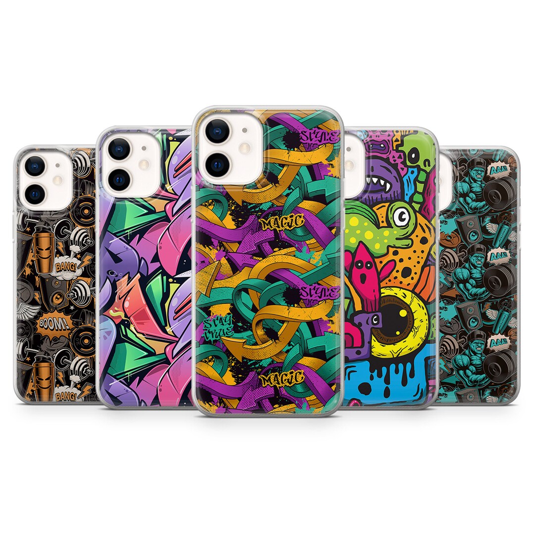 Graffiti Phone Case, Street Art Phone Cover Fit for iPhone 17 Pro Max ...