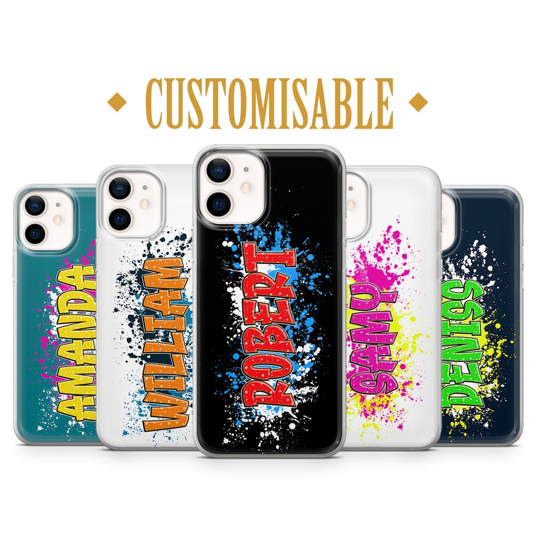 Graffiti Name Phone Case, Boys Girls Street Art Cover or iPhone 16 Pro ...