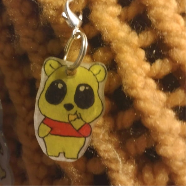 Pooh Bear Keychain - Etsy