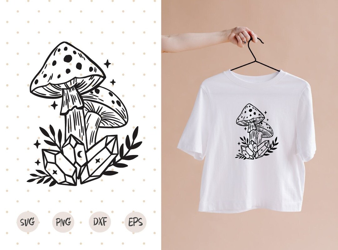 Seta celestial svg / MUSHROOM SVG BUNDLE / Seta mágica svg, dxf, png ...