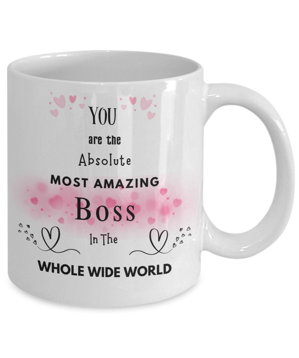 Best Boss Mug, Amazing Boss Gift, Hard Working Boss Mug, Mug for Boss ...