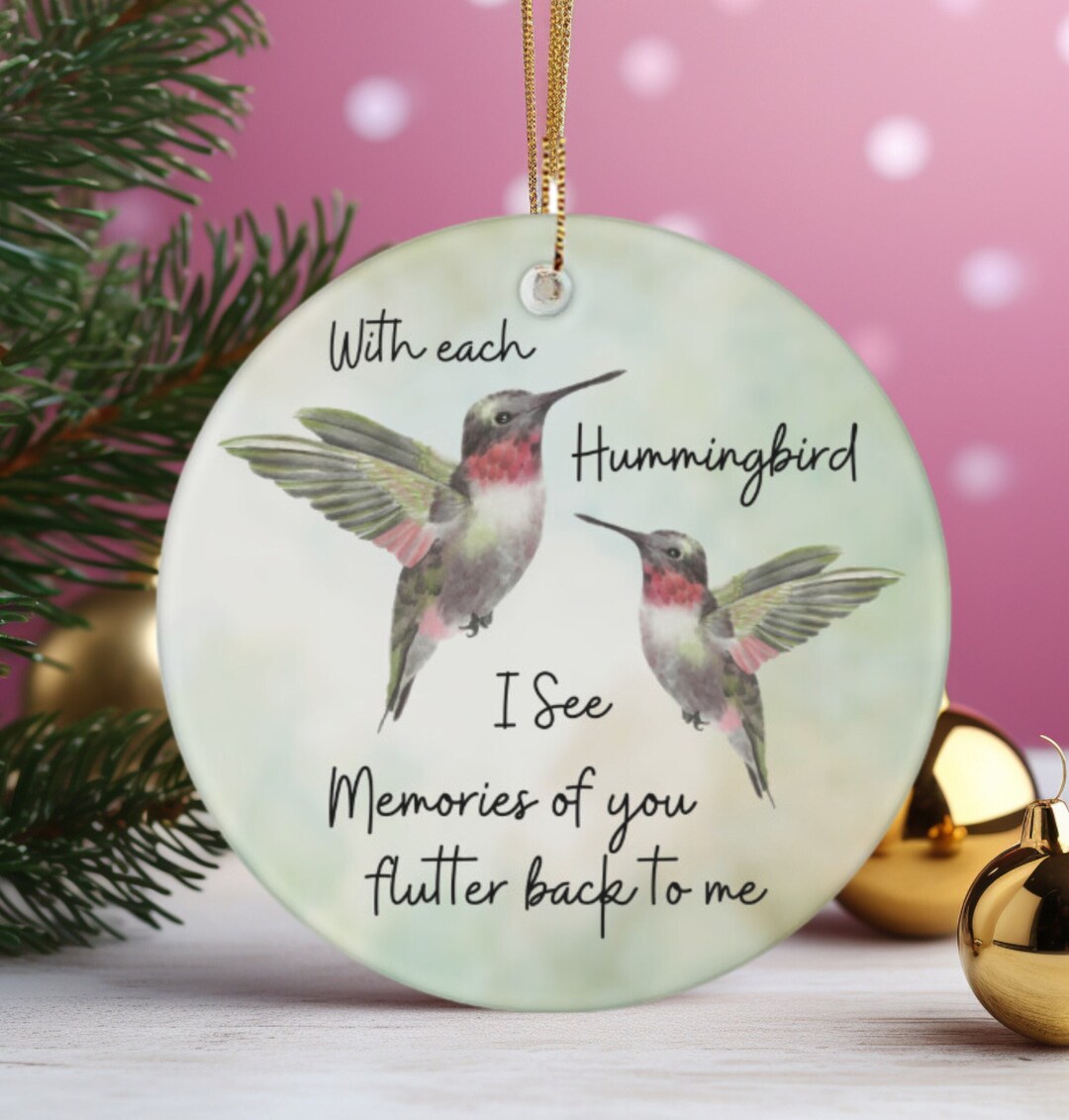Hummingbird Ornament, Christmas Hummingbird, Cute Hummingbird, Humming ...