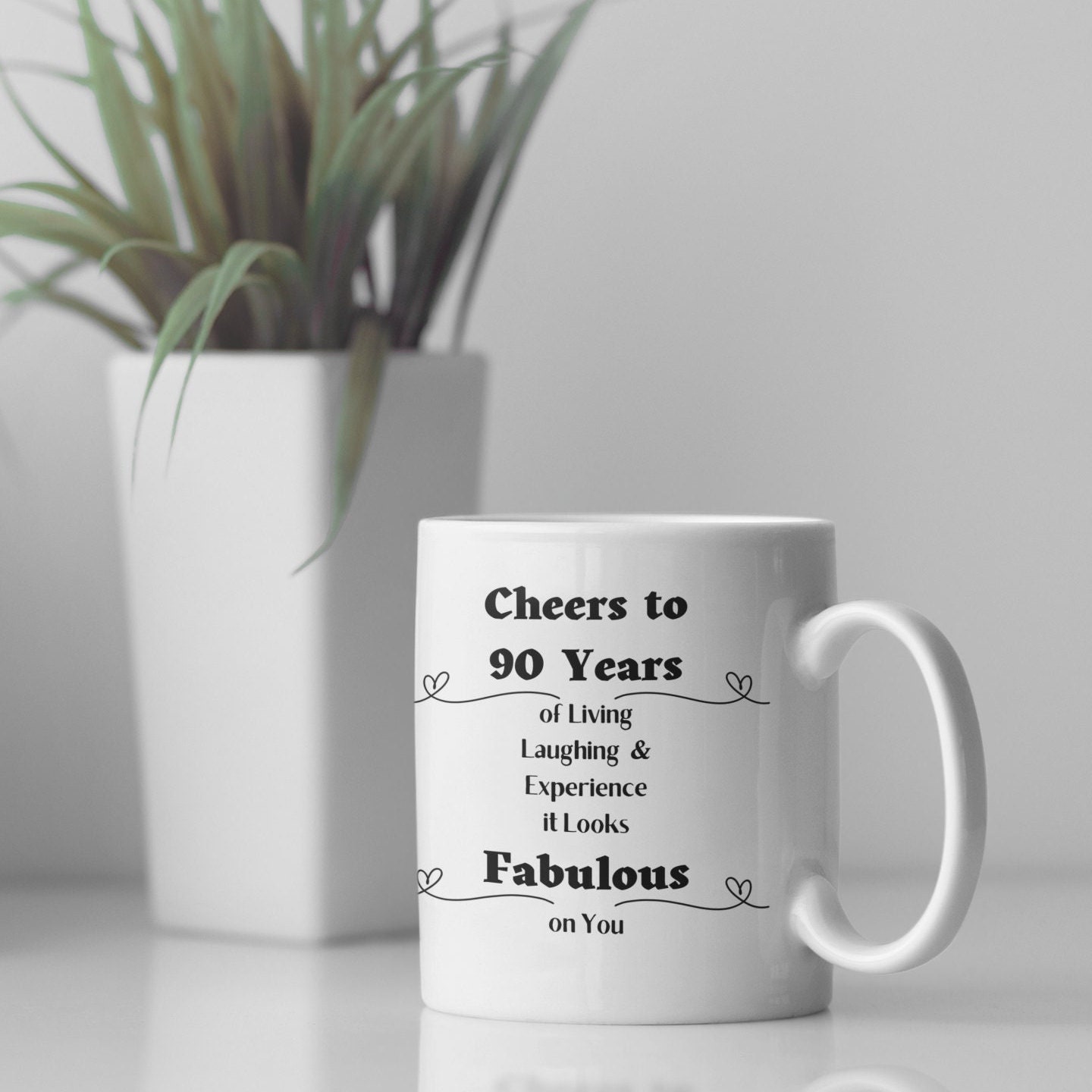 90th Birthday Mug, 90thbirthday Gifts, 90th Birthday Gift, 90 Year Old ...