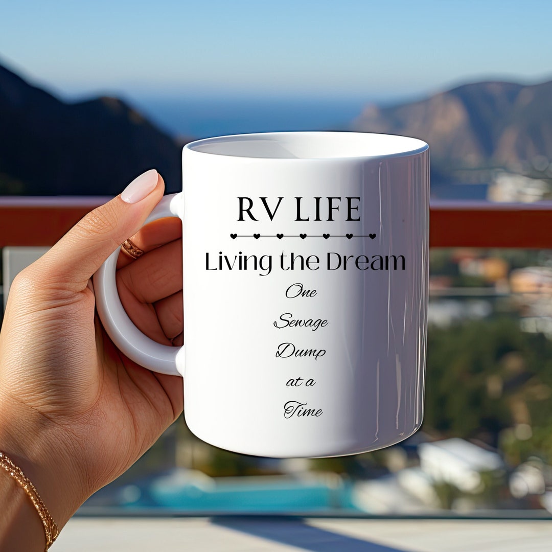 RV Life, RV Mug, RV Coffee Mug, Diesel Pusher Mug, Travel Trailer Mug ...