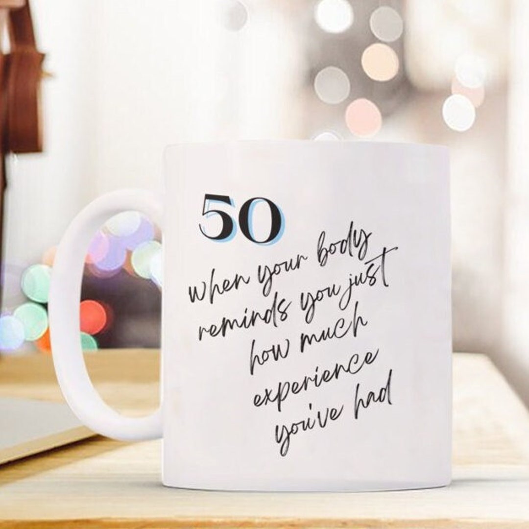 50th Birthday Gift, 50th Birthday Mug, 50th Birthday Custom Gift, 50th ...