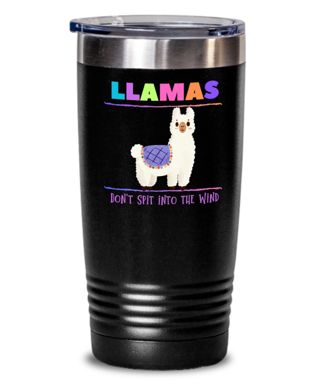 Llama Insulated Tumbler Funny Llama Cup Colorful Llama - Etsy