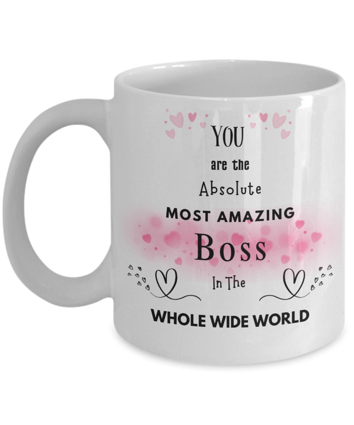 Best Boss Mug, Amazing Boss Gift, Hard Working Boss Mug, Mug for Boss ...