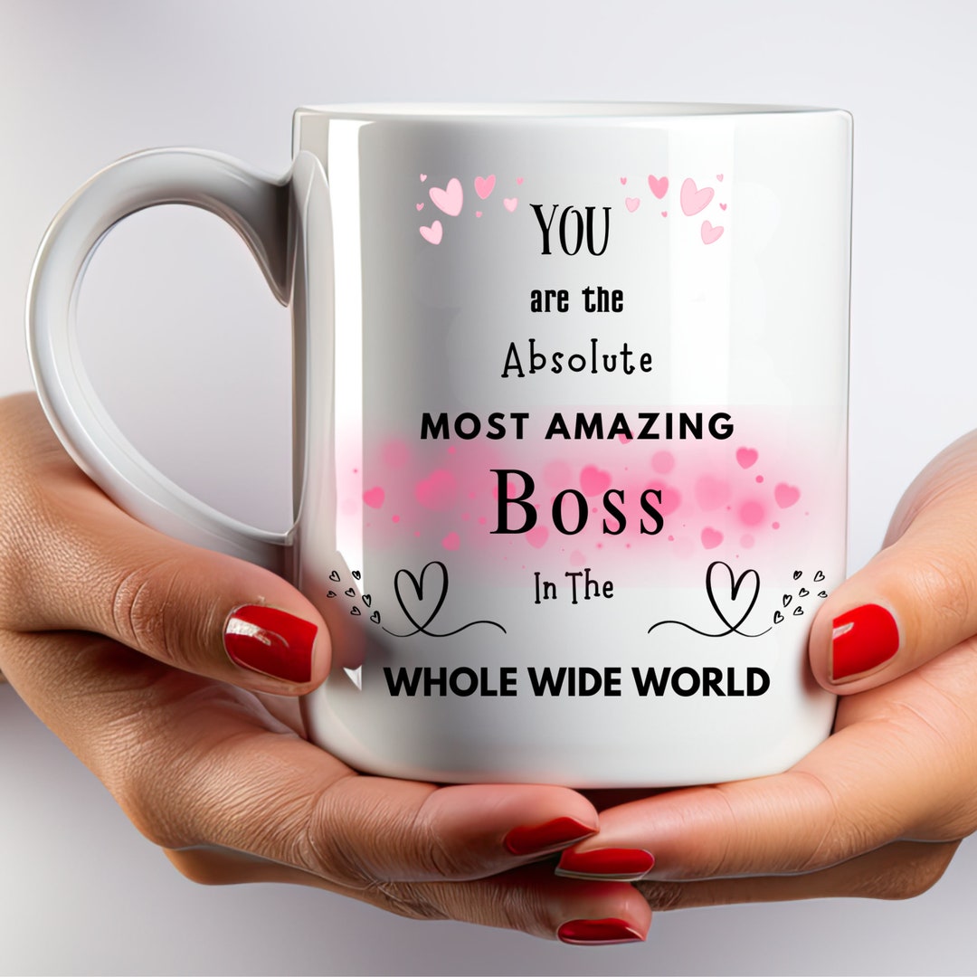 Best Boss Mug, Amazing Boss Gift, Hard Working Boss Mug, Mug for Boss ...