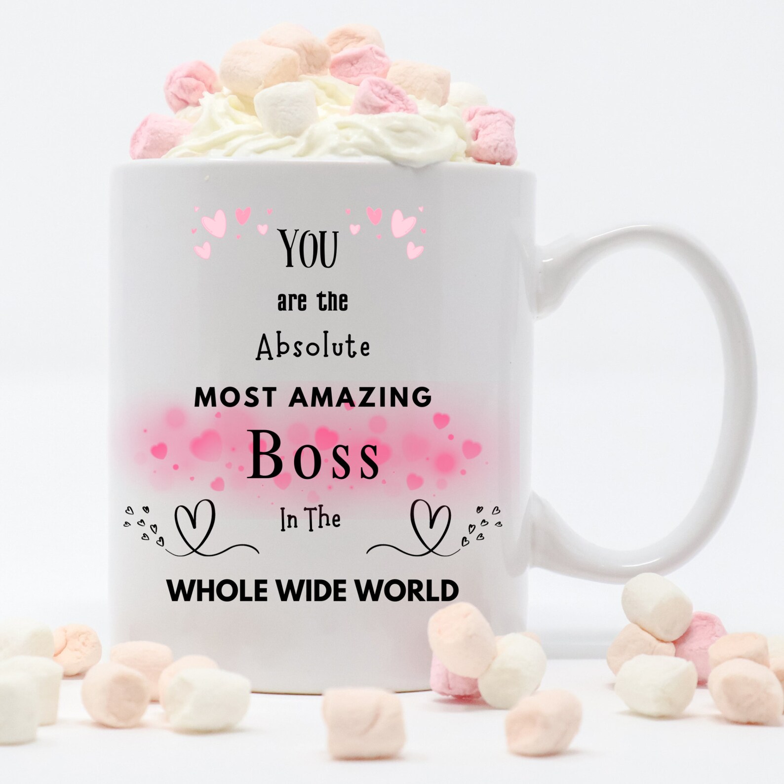 Best Boss Mug, Amazing Boss Gift, Hard Working Boss Mug, Mug for Boss ...