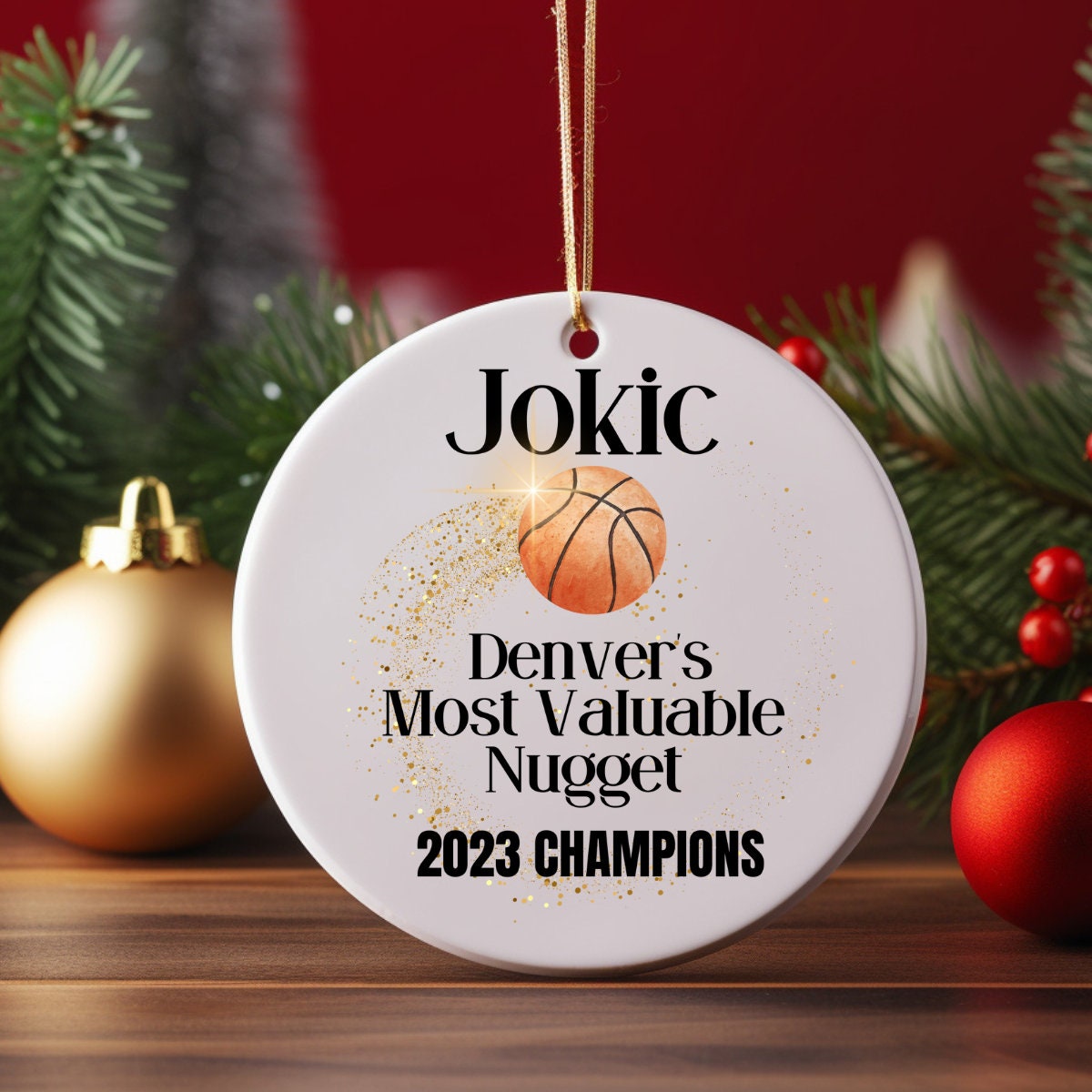 Jokic Ornament, Gift for Jokic Fan, Jokic Xmas, Nikola Jokic Merch ...