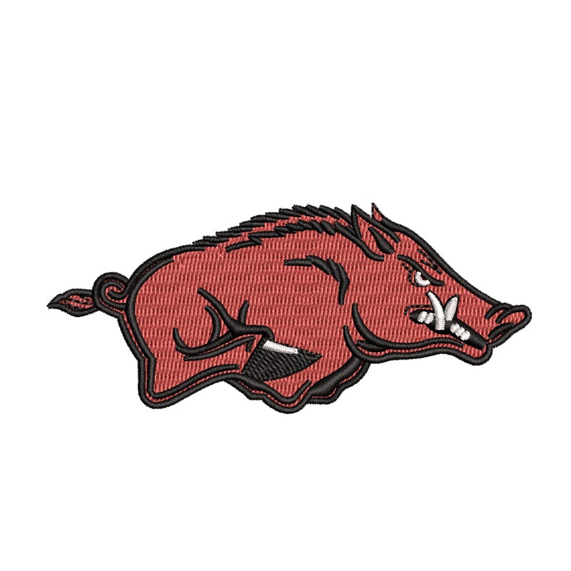 Razorback Embroidery Design - Etsy