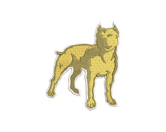Pitbull Embroidery Machine Designs Animal Pattern Digital Instant ...