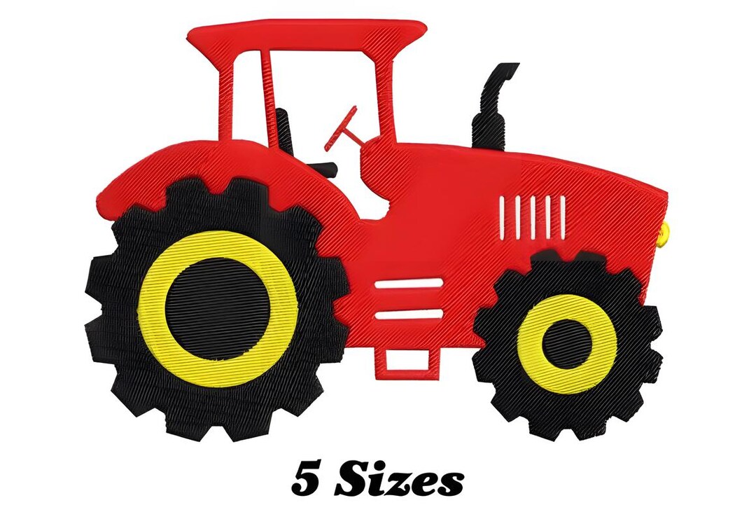 Machine Embroidery Farm Tractor Designs | Digitized Kit & Patterns for ...