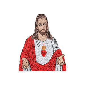 Jesus Embroidery Pattern, Religious Machine Embroidery Design, Instant ...