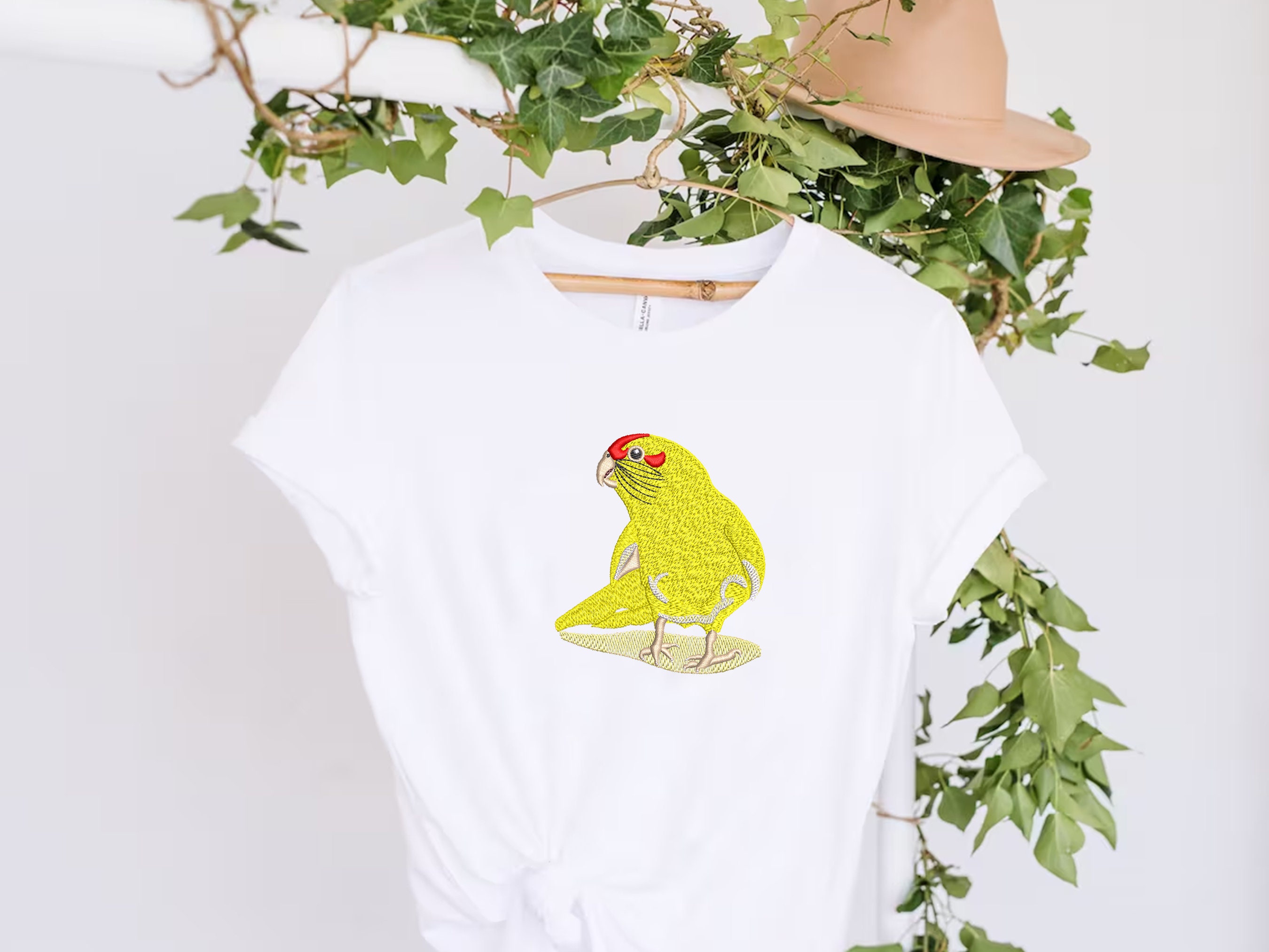 Yellow Bird Embroidery Pattern, Parrot Machine Embroidery Designs ...