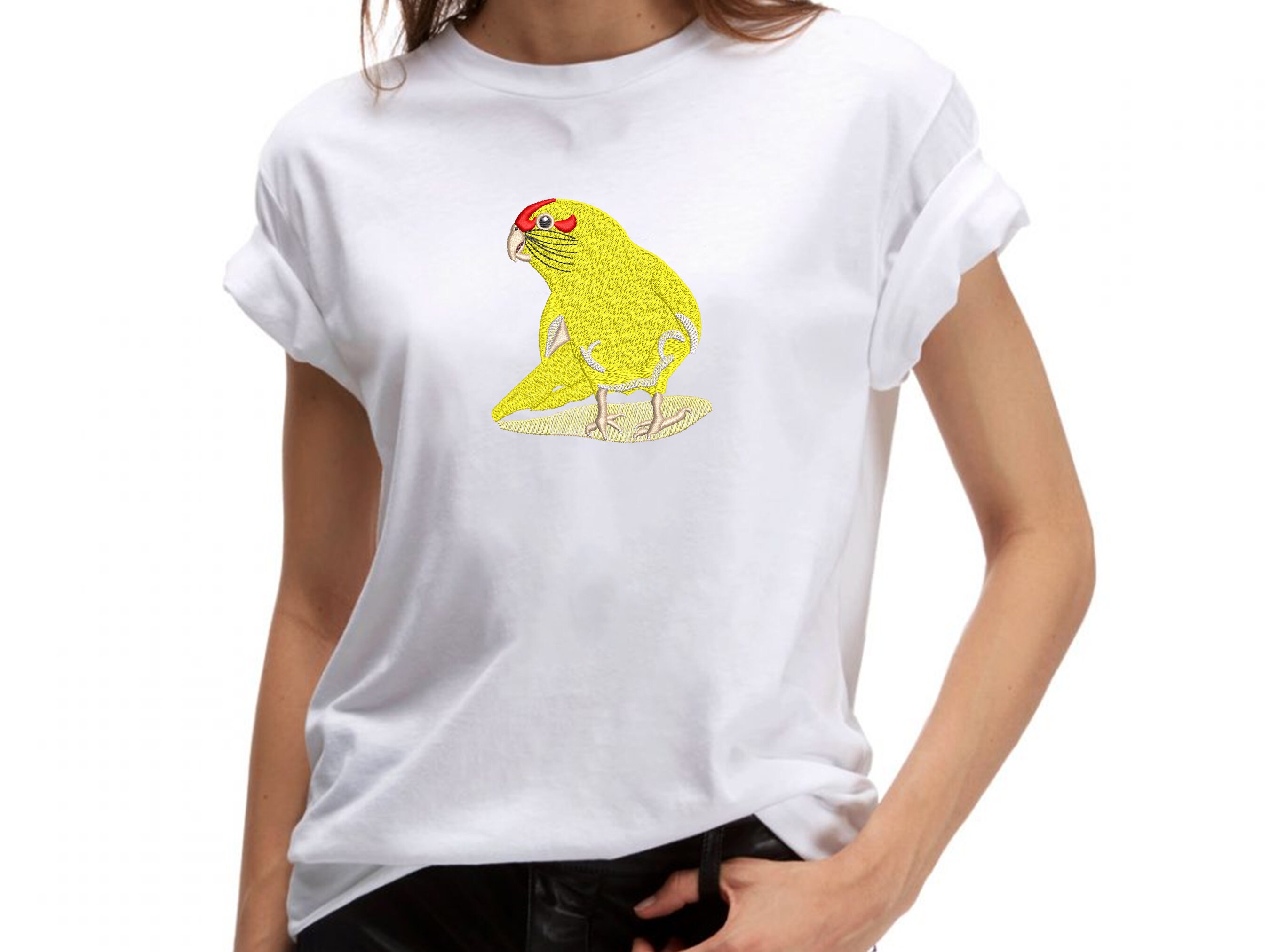 Yellow Bird Embroidery Pattern, Parrot Machine Embroidery Designs ...