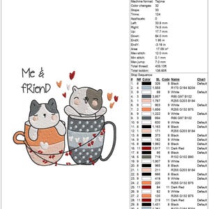 Coffee Cat Embroidery Design – Cute Cat With Coffee Mug – Digital ...