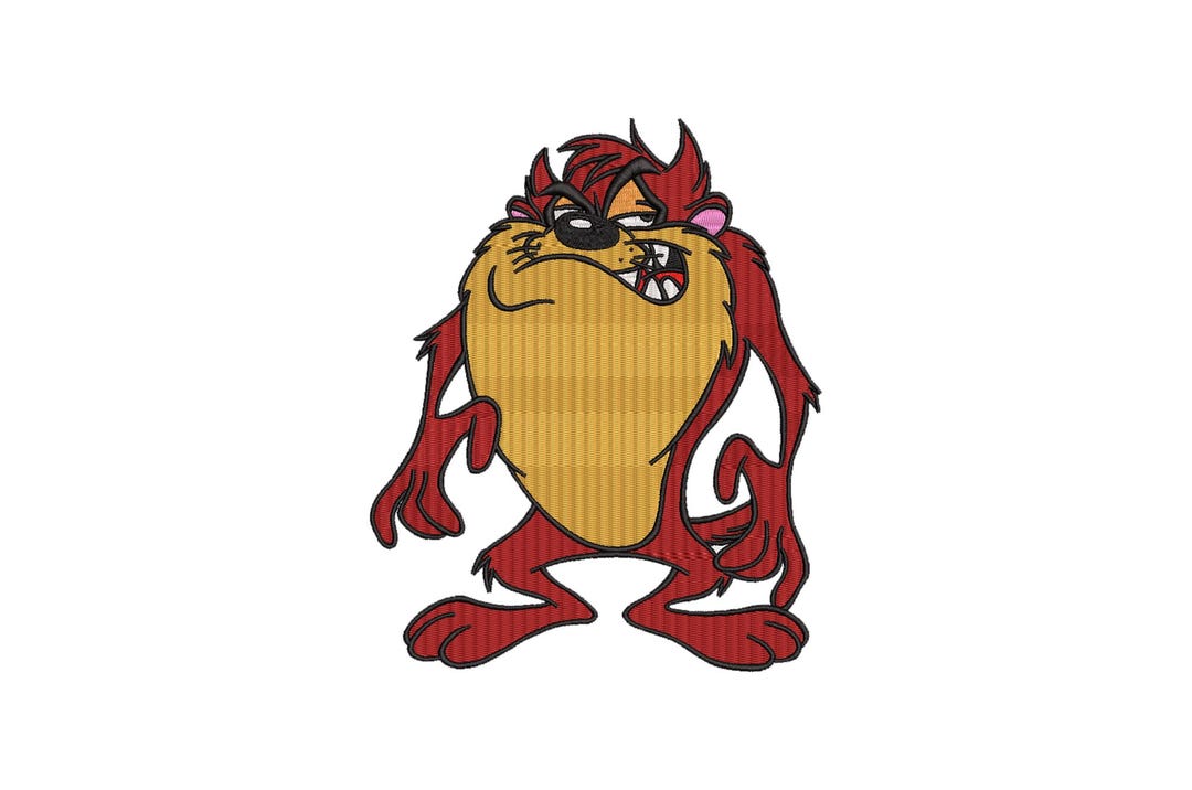 Looney Tunes Taz Embroidery Pattern, Machine Embroidery Design, Looney ...