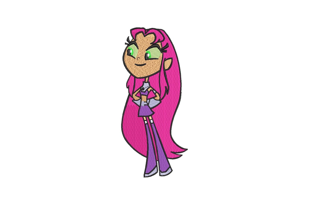 Starfire Embroidery Design - Tamaranean Princess Machine Embroidery ...