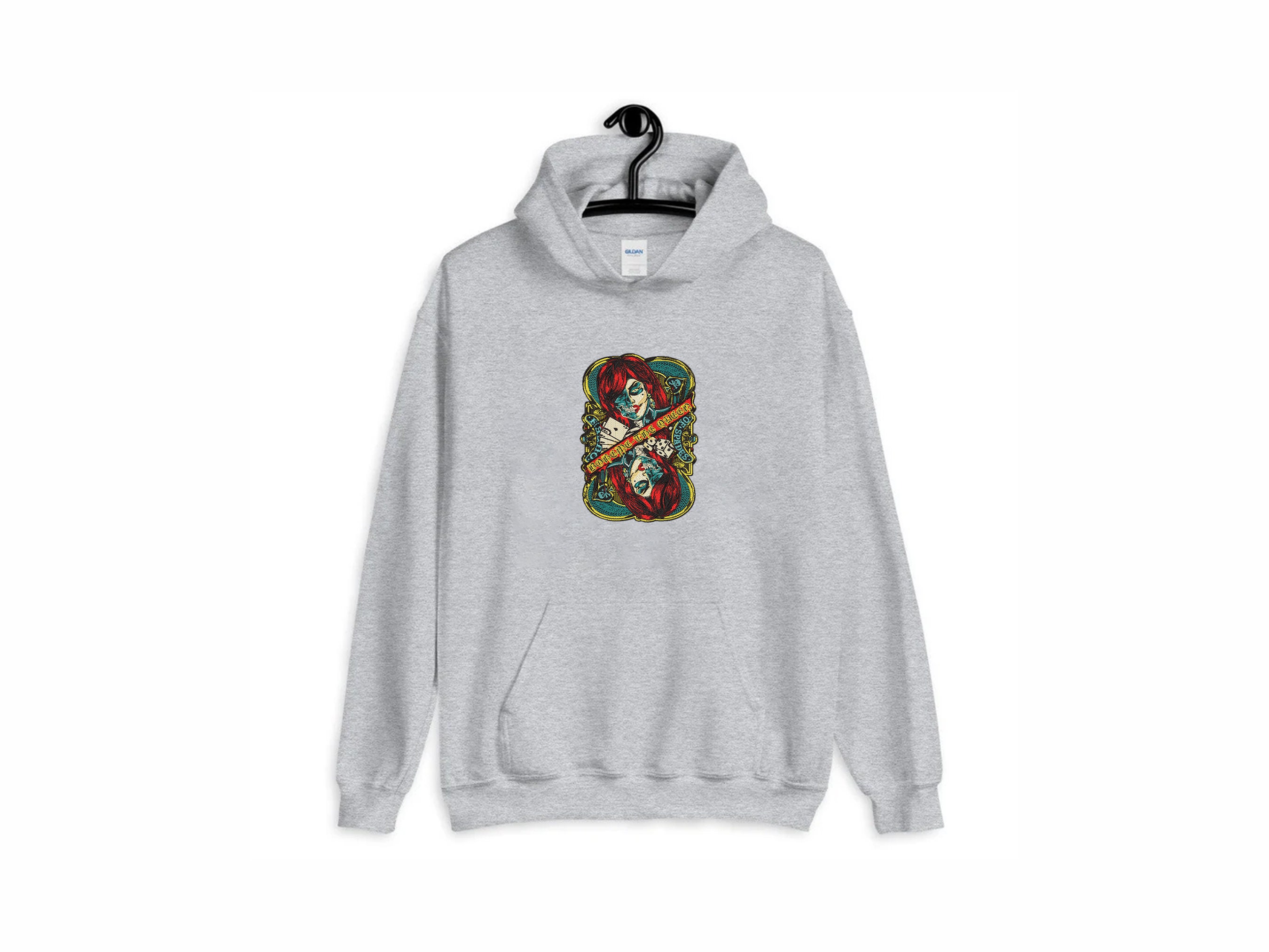 Gasp Queen Spades Embroidery Pattern, Playing Cards Machine Embroidery ...