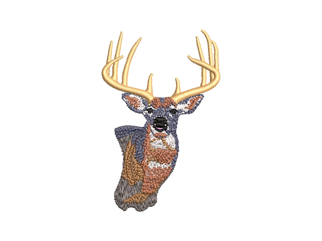 Antler Deer Machine Embroidery Design,wild Animal Embroidery Pattern ...