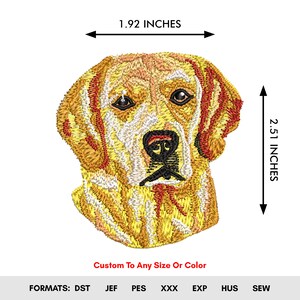 Labrador Retriever Embroidery Pattern, Dog Machine Embroidery Design ...