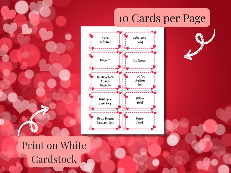 Valentine's Day Pictionary Game - Digital Download for Family, Office ...