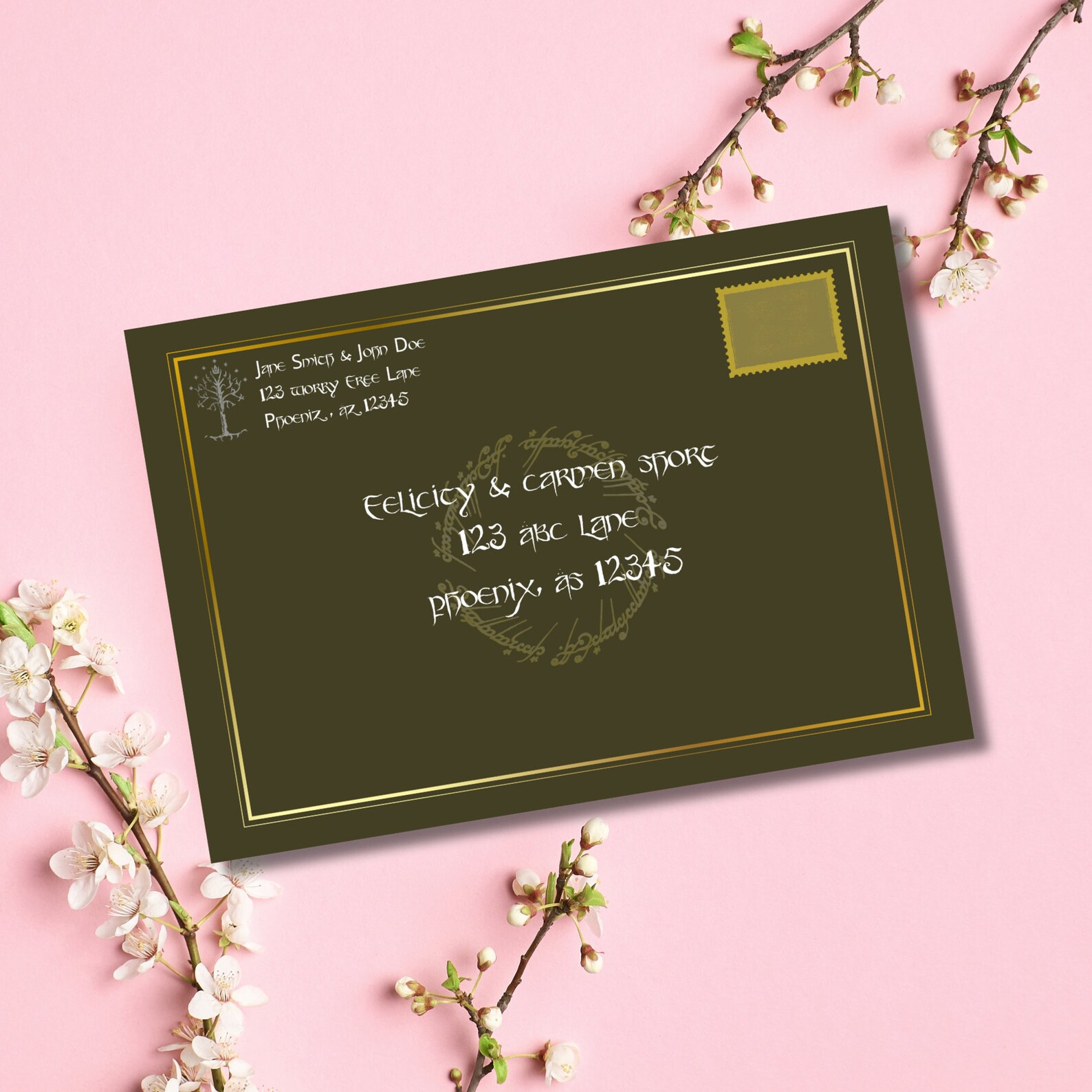 Lord of the Rings Wedding Invitation Bundle - Etsy